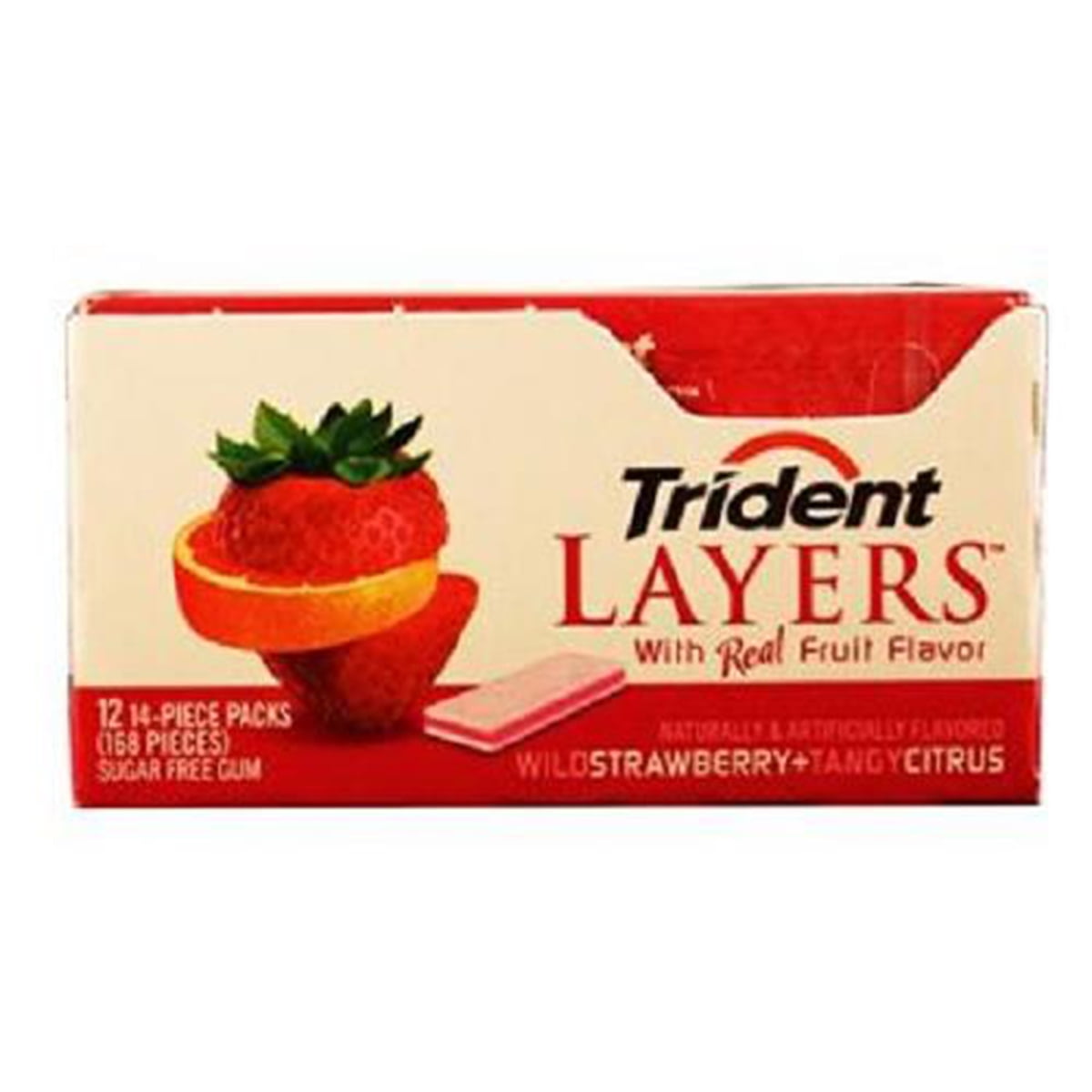 TRIDENT LAYERS STRAWBERRY & CITRUS 12 COUNT - Walmart.com
