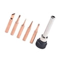 6Pc Copper 900M-T Soldering Iron Tip & Handle Set and Soldering Station ...