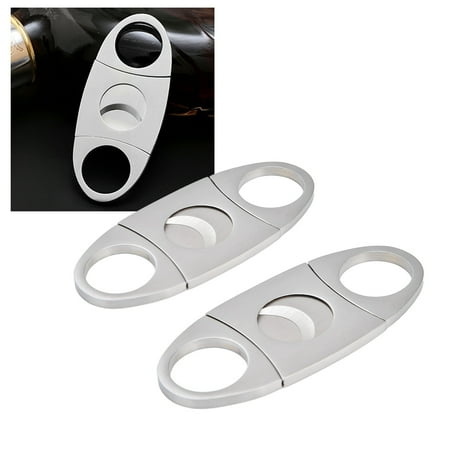 ANGGREK 2pcs Cigar Cutter Double Cut Blade Incisive Easy To Cut ...