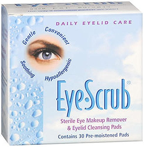 4 Pack - Eye Scrub Sterile Eye Makeup Remover - Eyelid Cleansing Pads ...