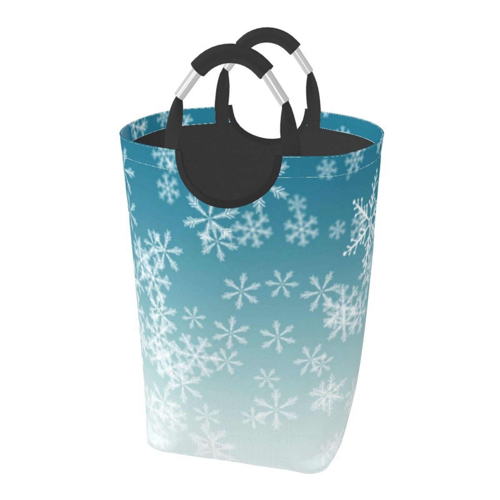 XMXY Snowflake Snow Winter Rectangular Laundry Basket Organizer ...
