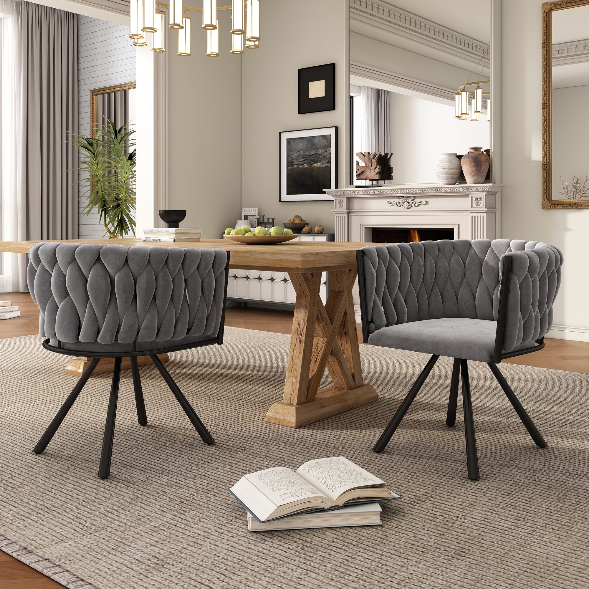 Click here for Noble House Set Of 2 Velvet Dining Chairs  Luxurio... prices