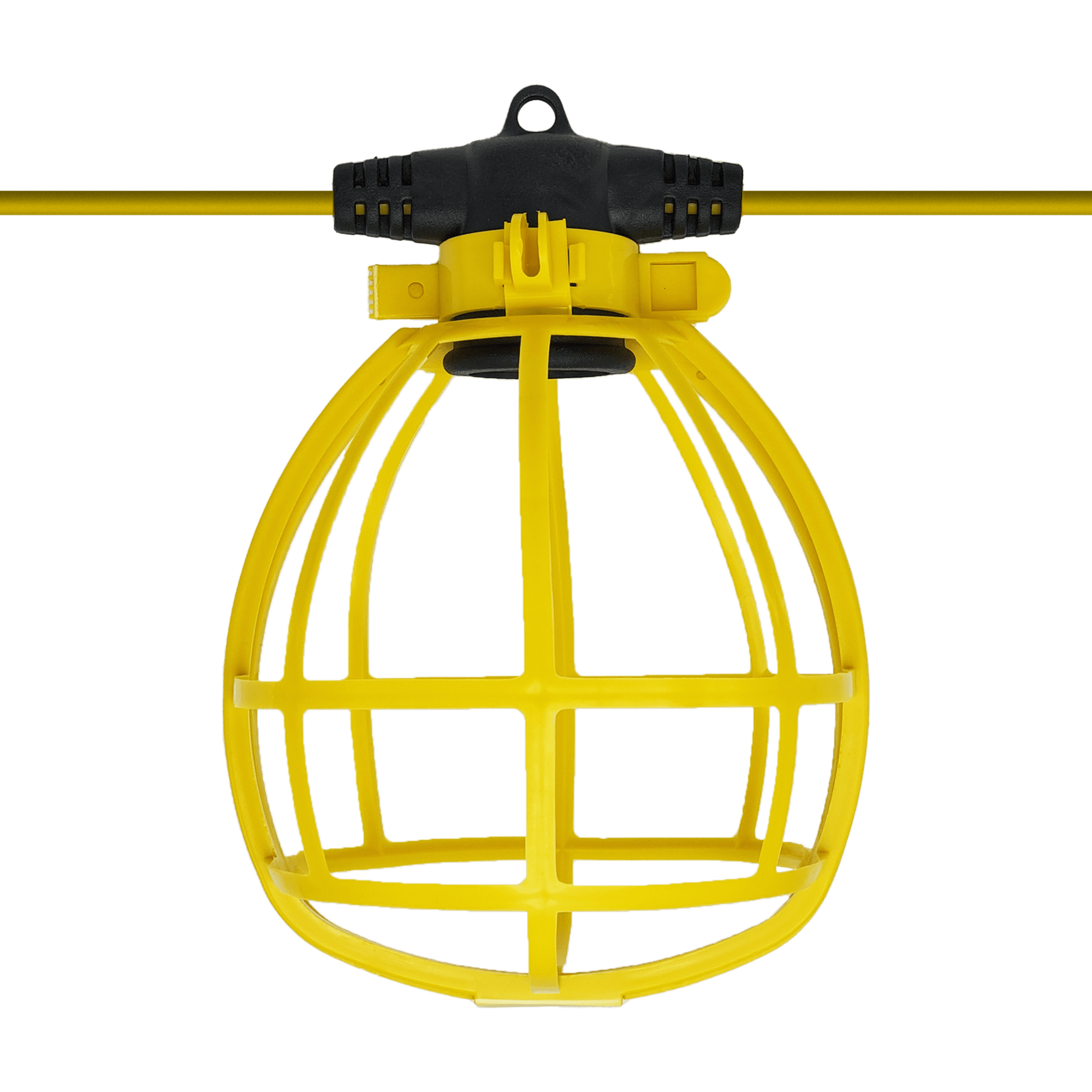Sunlite 100-Foot Commercial-Grade Yellow Cage Light String, 150 Max ...