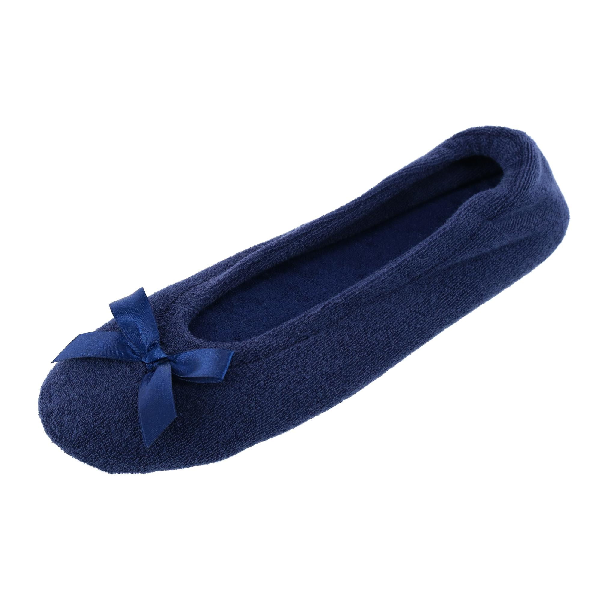 Click here for Ctm Terry Ballerina Slipper House Shoe (Womens) prices