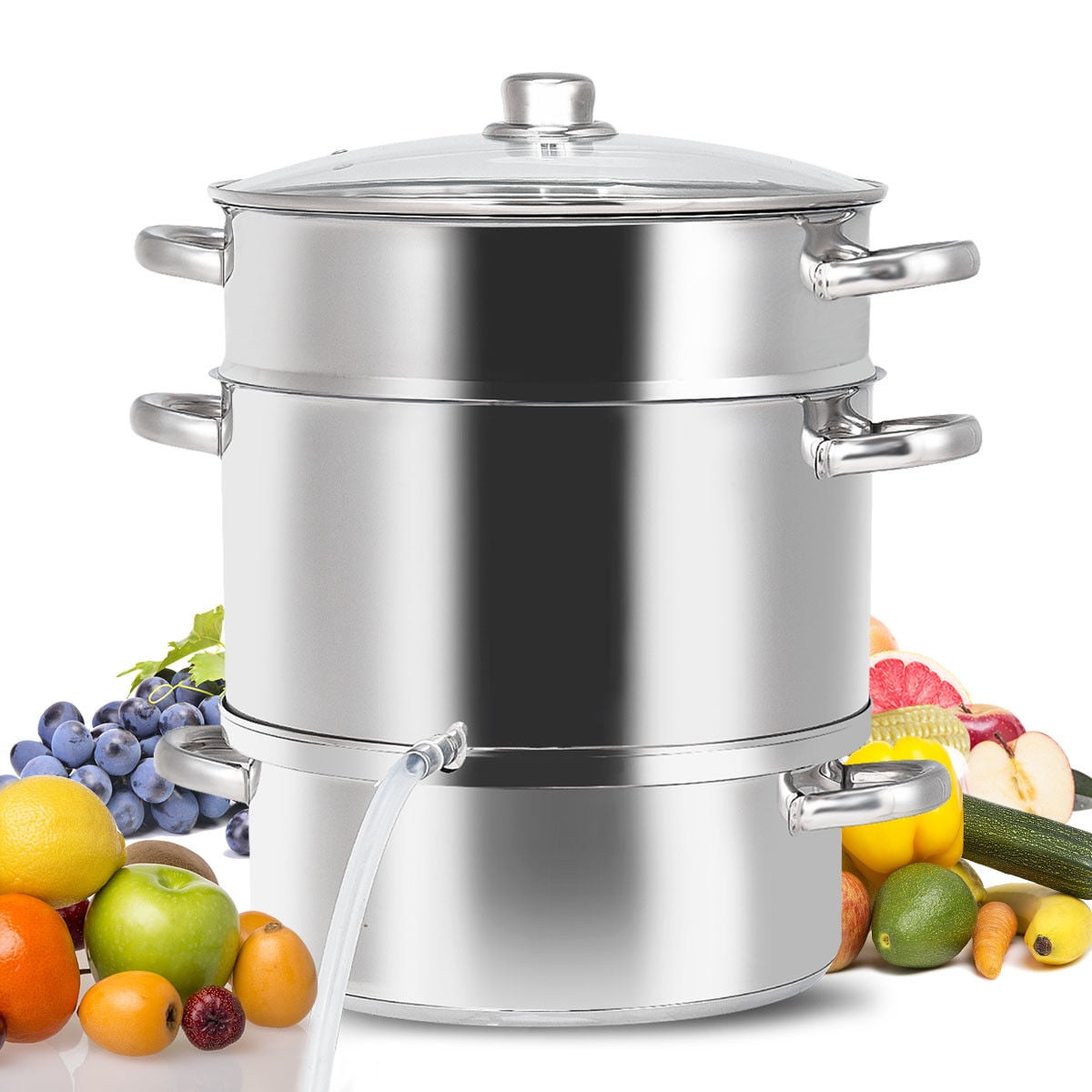 Click here for Gymax 11-Quart Stainless Steel Fruit Juicer Steame... prices