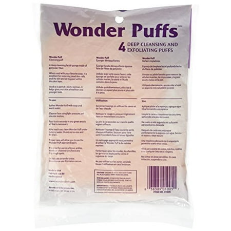 Wonder Puff 4 Deep Cleansing Puffs - Peach | Walmart Canada