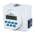 Autopilot 7 Day Dual Outlet Digital Programmable Light Timer Controller ...