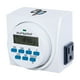 Autopilot 7 Day Dual Outlet Digital Programmable Light Timer Controller ...