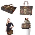 DISNIMO Women's Handbags Set Skull Crown Rose Print Tote Satchel ...