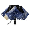 Shining Night Moon Pattern Umbrella Folding Sun Umbrella Travel Auto ...