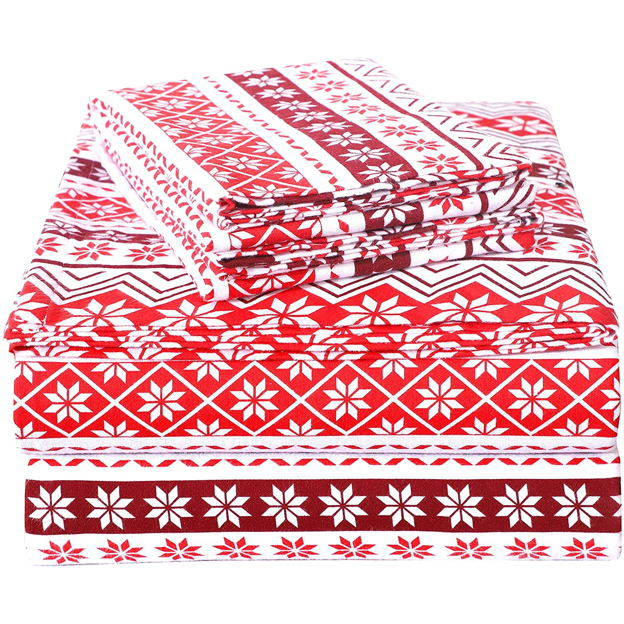 Click here for Geecy Queen Bed Sheets Set 4 Pieces Flannel Sheets... prices