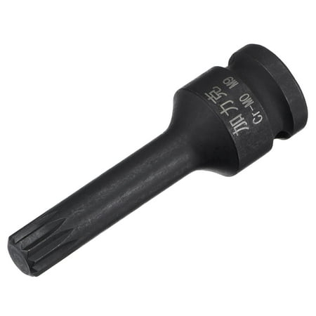 Uxcell M9 Impact Spline Bit Socket, 3/8" Square Drive 60mm Length CR-MO Metric Sizes | Walmart ...