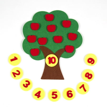 Fruit Tree Math Toy Teaching Kindergarten manual DIY Weave Cloth Early ...