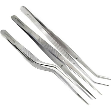 A2ZScilab - 4Pcs Precision Tweezers Set - Anti - Rust Stainless Steel ...