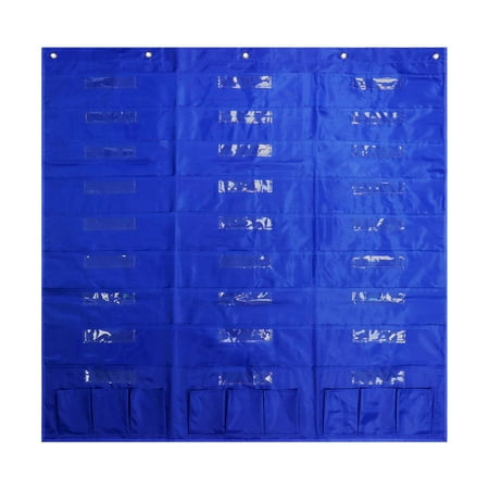 Teaching Pocket Chart Multipurpose 27 Pockets and 9 Pouches Reusable ...
