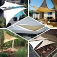 Efavormart 12FT Ivory Triangle Sun Shade Sail, UV Block Canopy For ...