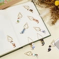 10 Styles Metal Bookmark Paperclip Cat Paper Clips Holder Clamp Small ...