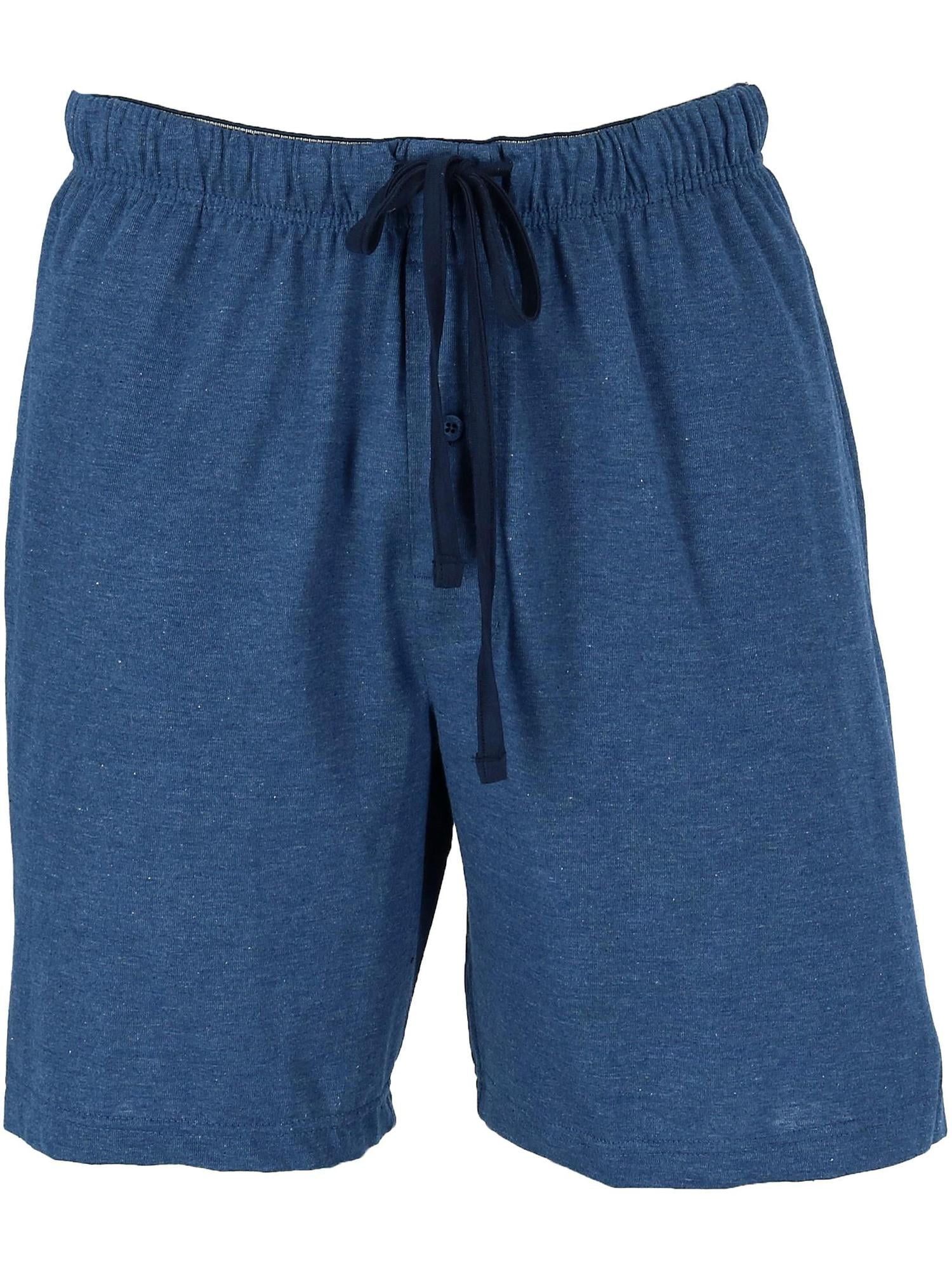 Hanes Jersey Knit Cotton Button Fly Pajama Sleep Shorts Men