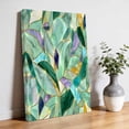 Abstract Leaf Canvas Wall Art for Living Room, Crystals Gold Veins ...