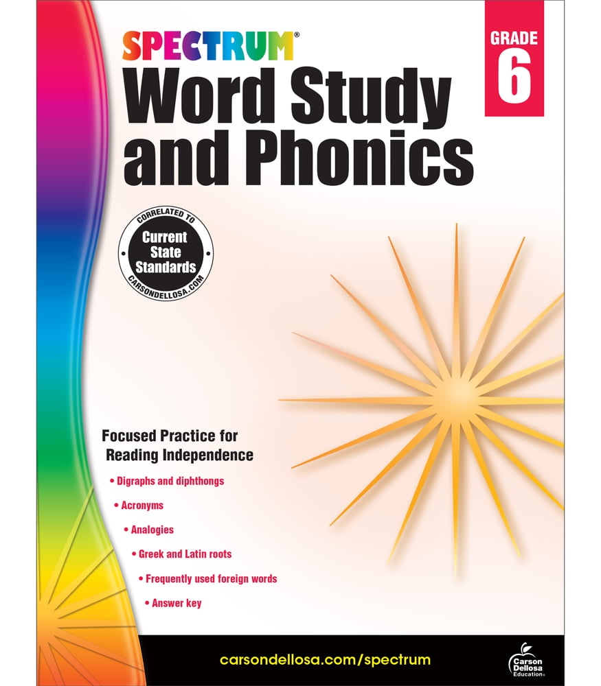 Spectrum Word Study And Phonics Workbook Grade 6 Root Words Analogies spectrum-word-study-and-phonics-workbook-grade-6-root-words-analogies