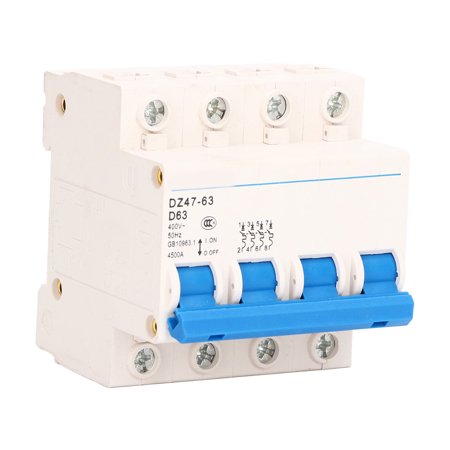 DIN Rail Mount Circuit Breaker,4P Miniature Circuit Breaker P Circuit ...