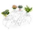 FATIVO Heart Shaped Plant Stand Set of 2, Metal Flower Racks, Potted ...