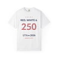 CLOTEX Red, White and 250 Comfort Colors Shirt, USA 250th Anniversary ...