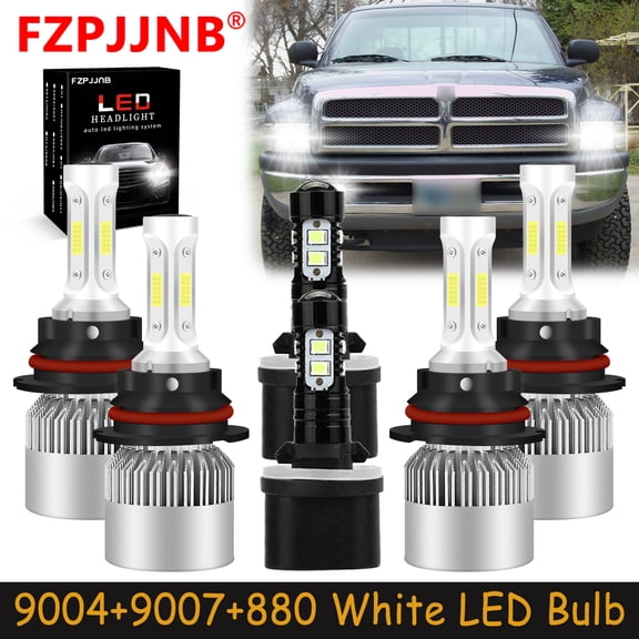 H3 LED Light Bulbs for Dodge Caravan 1996 1997 1998 1999 2000 Fog ...