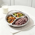 304Stainless Steel Divided Steamer Tray with Double Handle, Round ...