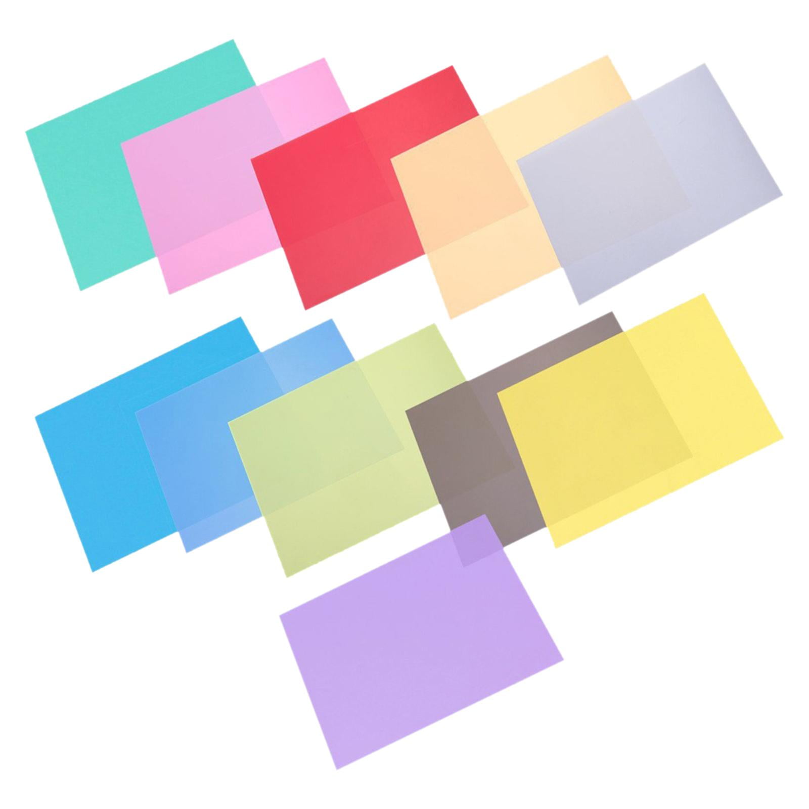 11 Pieces Colored Overlays Light s Color Film Sheets Correction lights ...