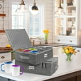 LotFancy, Cup and Mug Storage Box, Holds 12 Cups, Gray - Walmart.com