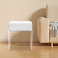16.53x11.41x17.71 in Modern Minimalist White Clear Modern ...
