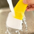 CurioCo Round Silicone Kitchen Scraper Soft Pan and Bowl Scraper Non ...