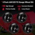 4Pcs AM125172 Plastic Deck Gauge Wheel Kit Compatible with John Deere ...