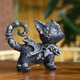 Black Cat Statue, Vintage Steampunk Decorative, 1 Piece Resin Desktop ...