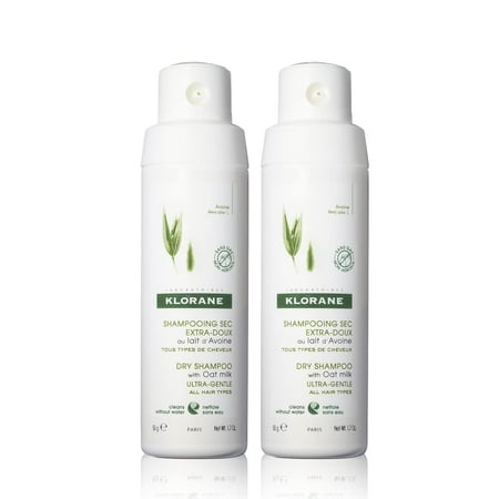 Klorane Dry Shampoo with Oat Milk, Non-Aerosol, Loose-powder, All Hair ...
