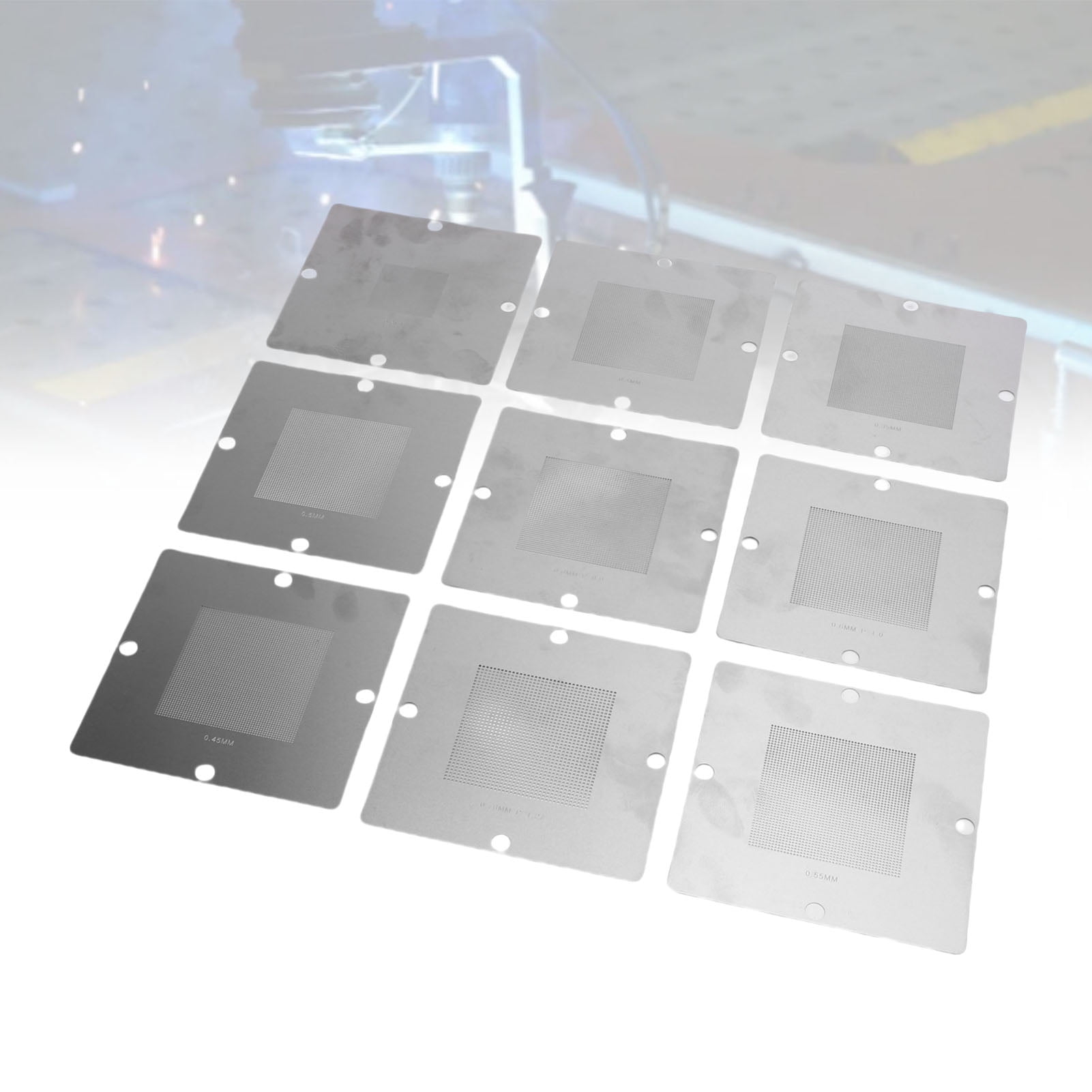 BGA Reballing Stencils, 90x90mm BGA Rework Station Stencils Non Deform ...