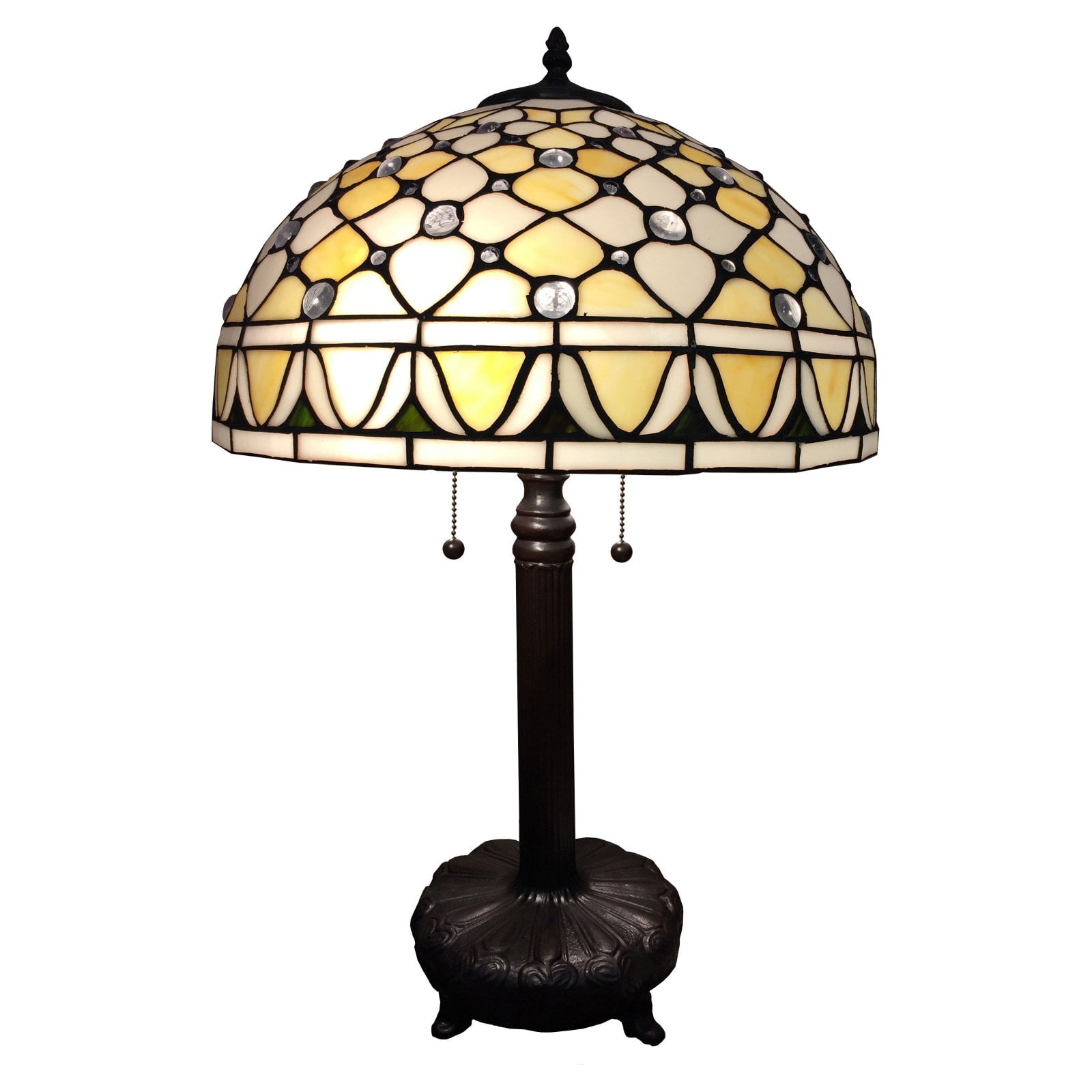 Cleo 1-light Tiffany-style 16-inch Table Lamp - Walmart.com