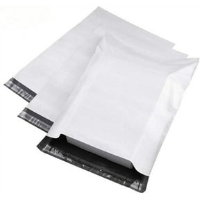 StarBoxes 100 Poly Mailers Bags 12x15.5" - #4 Pouches Envelopes White ...