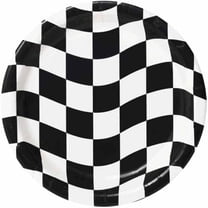 Creative Converting Dishwasher Safe 9" Party Plates, Round, Paper Black ...