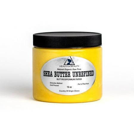 Shea butter unrefined yellow organic raw cold pressed grade a ghana 64 ...