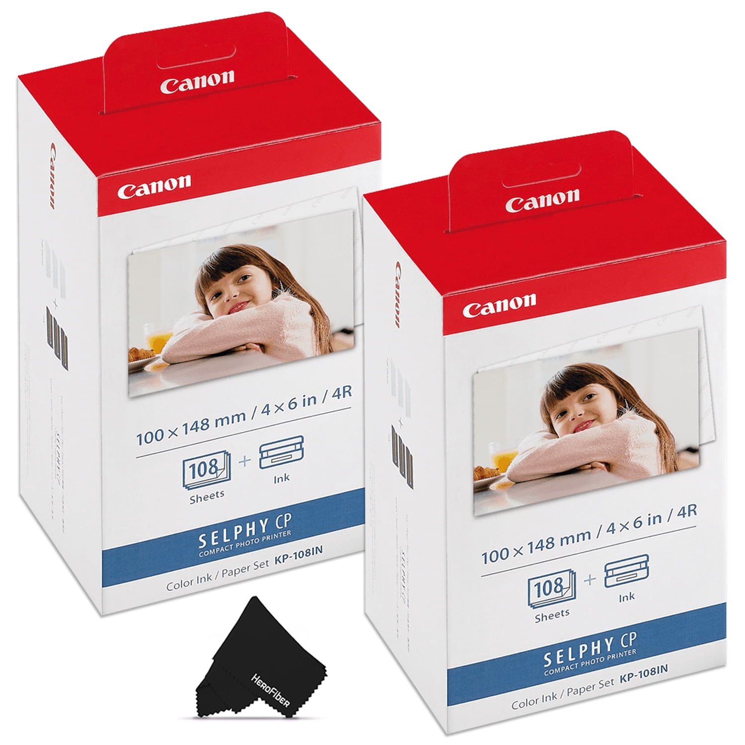 Buy 2 Pack Canon KP-108IN KP108 Color Ink Paper includes 216 Ink Paper ...