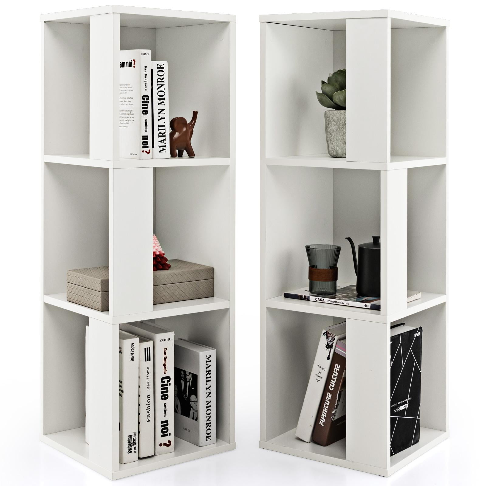 Giantex 6 Cube Bookcase, reestanding Bookshelf w/Anti-toppling Device ...