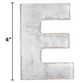 On the Surface Rustic Wooden Letter E, 4 Inch Wall Decor DIY Projects ...