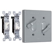 2C-2D Double Gang Flip Cover, Gray - Walmart.com