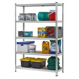 Muscle Rack 48"W x 18"D x 72"H 5-Shelf Garage Shelves, Silver - Walmart.com