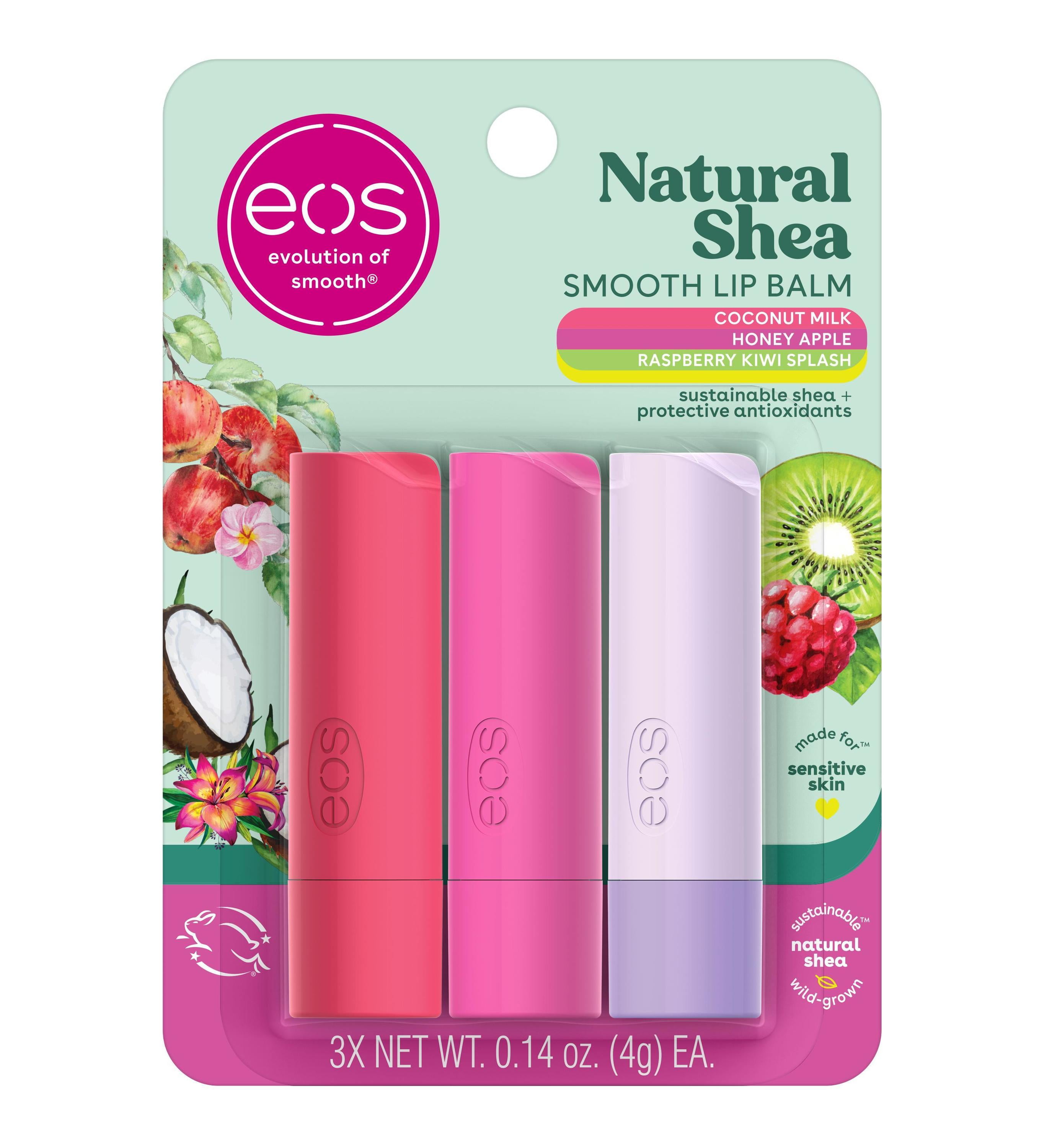 eos Natural Shea Smooth Lip Balm | Honey Apple + Coconut Milk ...