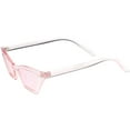 Translucent Retro Cat Eye Sunglasses For Women Color Tinted Lens 50mm
