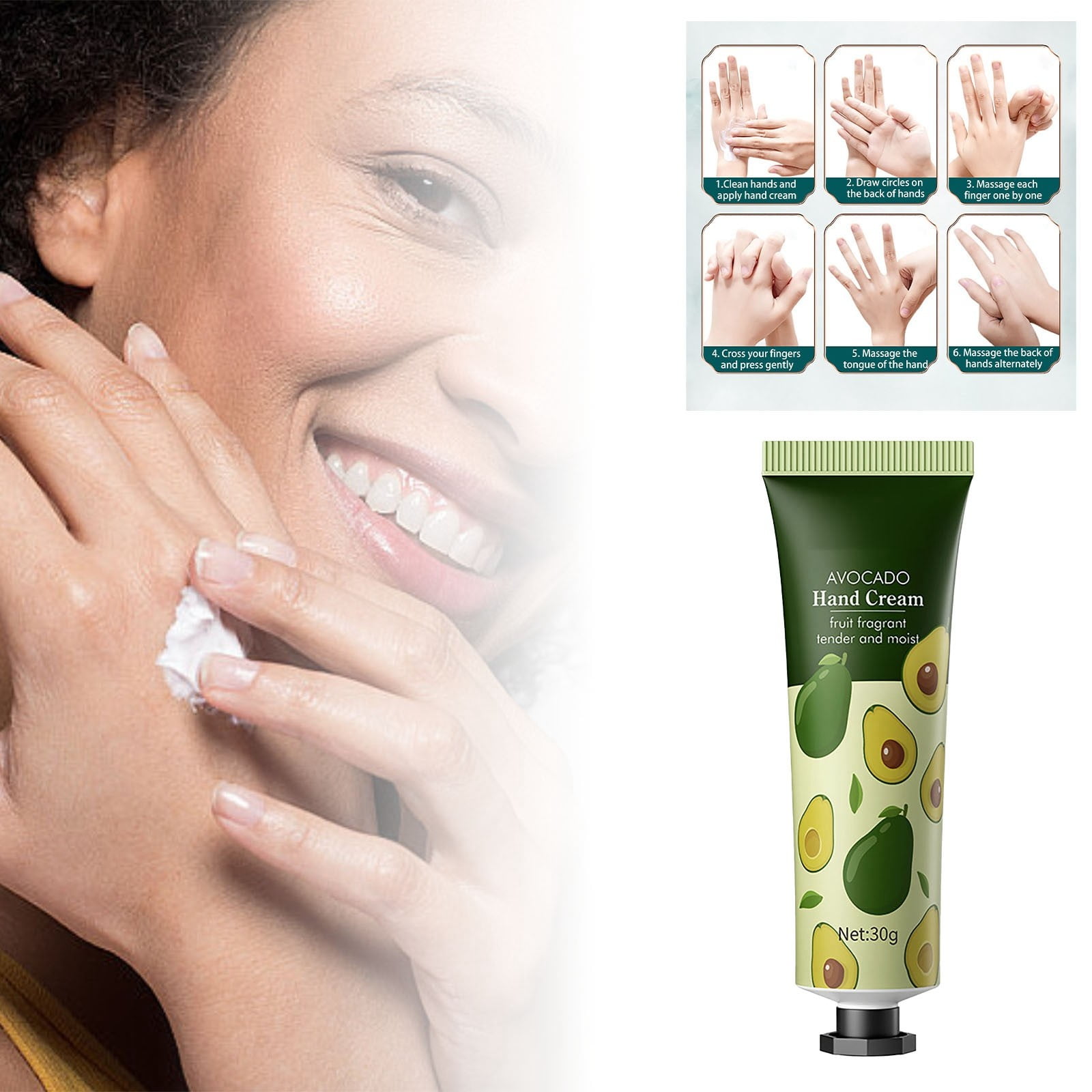 DHGDJ54G Travel Size Portable Skin Moisturizer 30g Hand Fruit Rose ...
