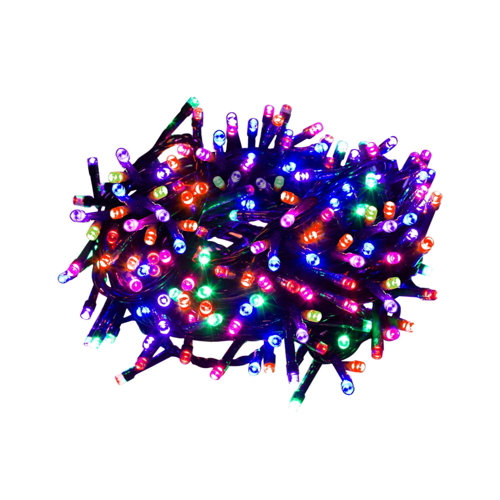 Serie De Luces La Merced Led Multicolor 100 Focos 8 Funciones Cable ...
